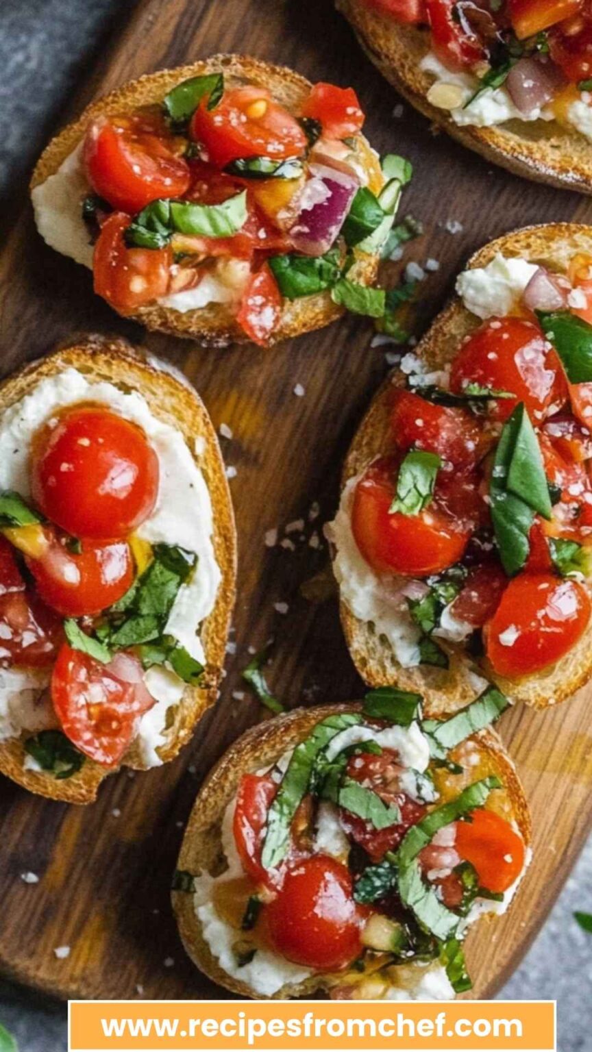 Bruschetta Crostini Recipe - Recipes From Chef