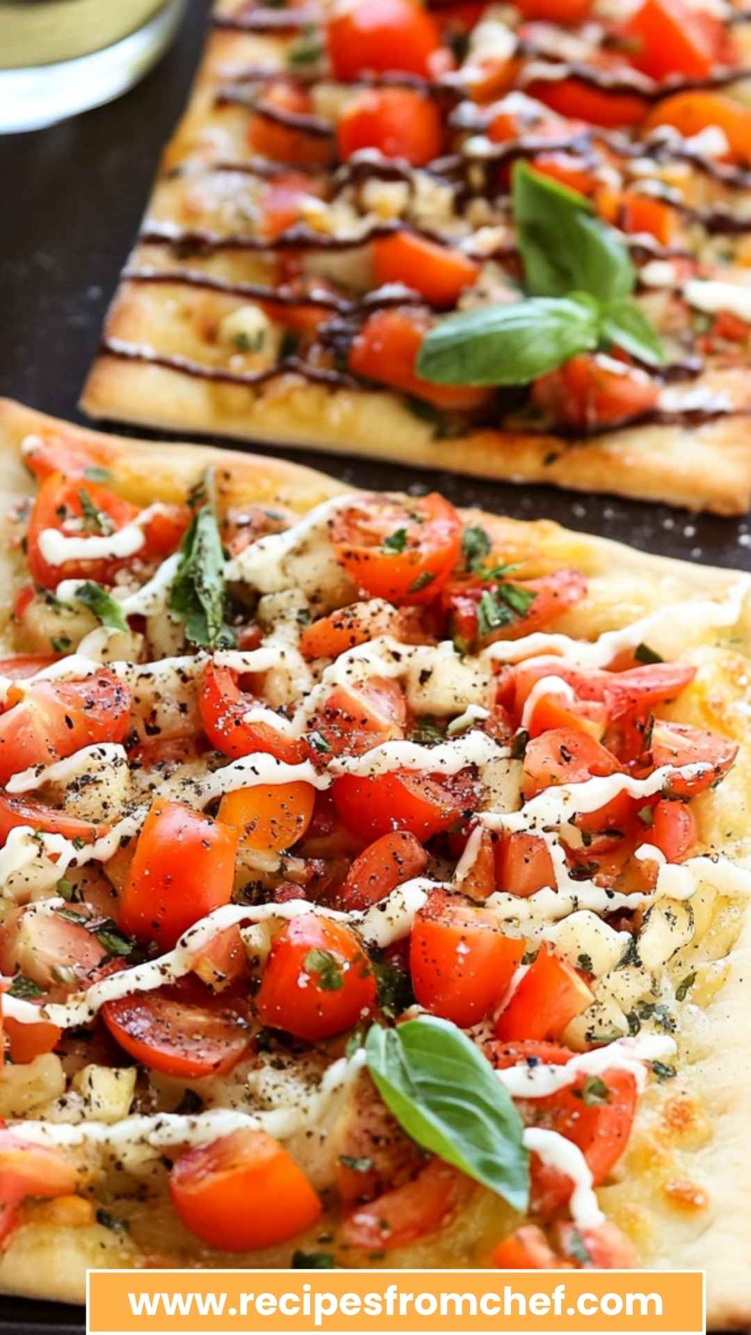 Bruschetta Flatbread Recipe - Recipes From Chef