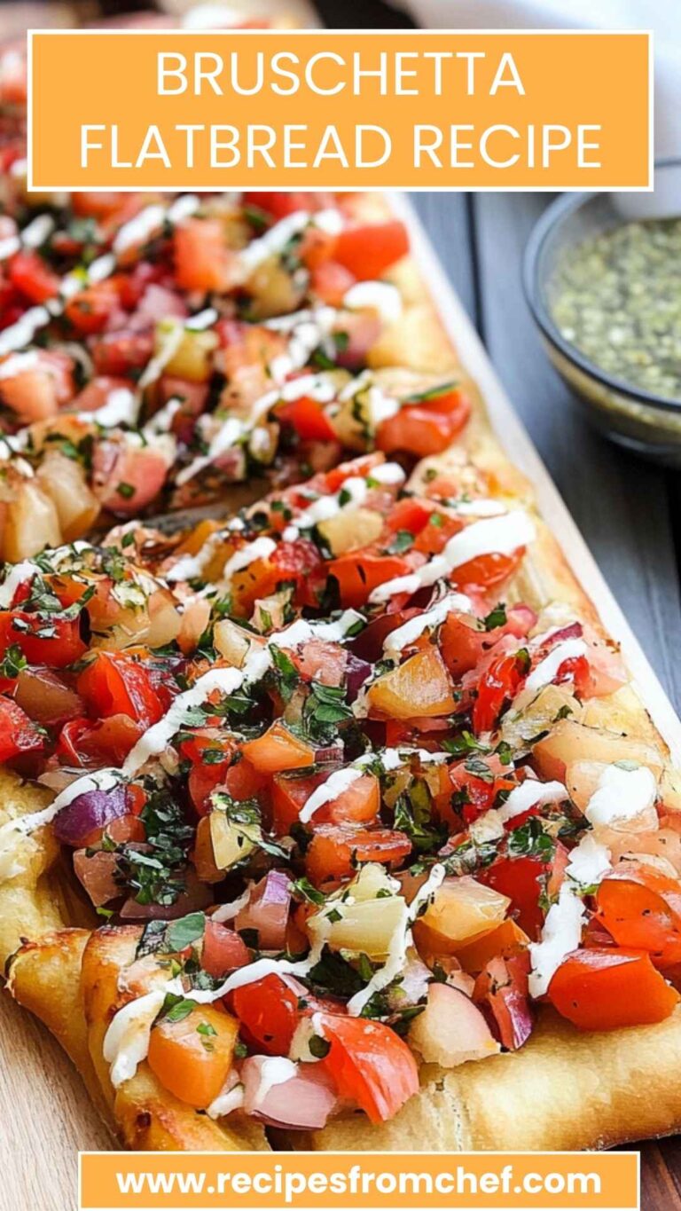 Bruschetta Flatbread Recipe - Recipes From Chef