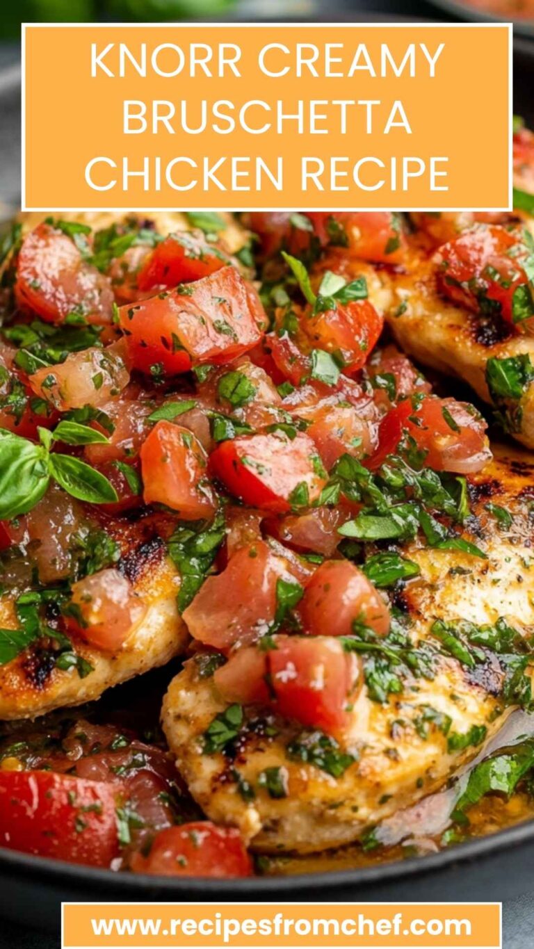 Knorr Creamy Bruschetta Chicken Recipe - Recipes From Chef