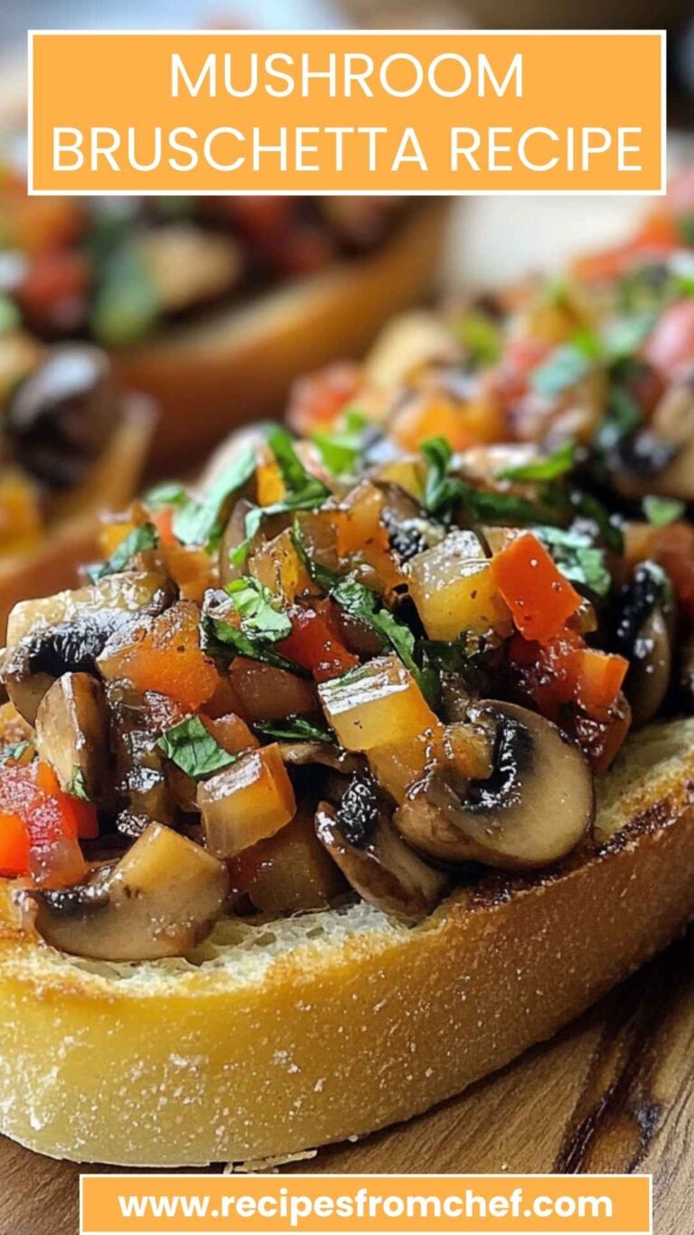 Mushroom Bruschetta Recipe - Recipes From Chef