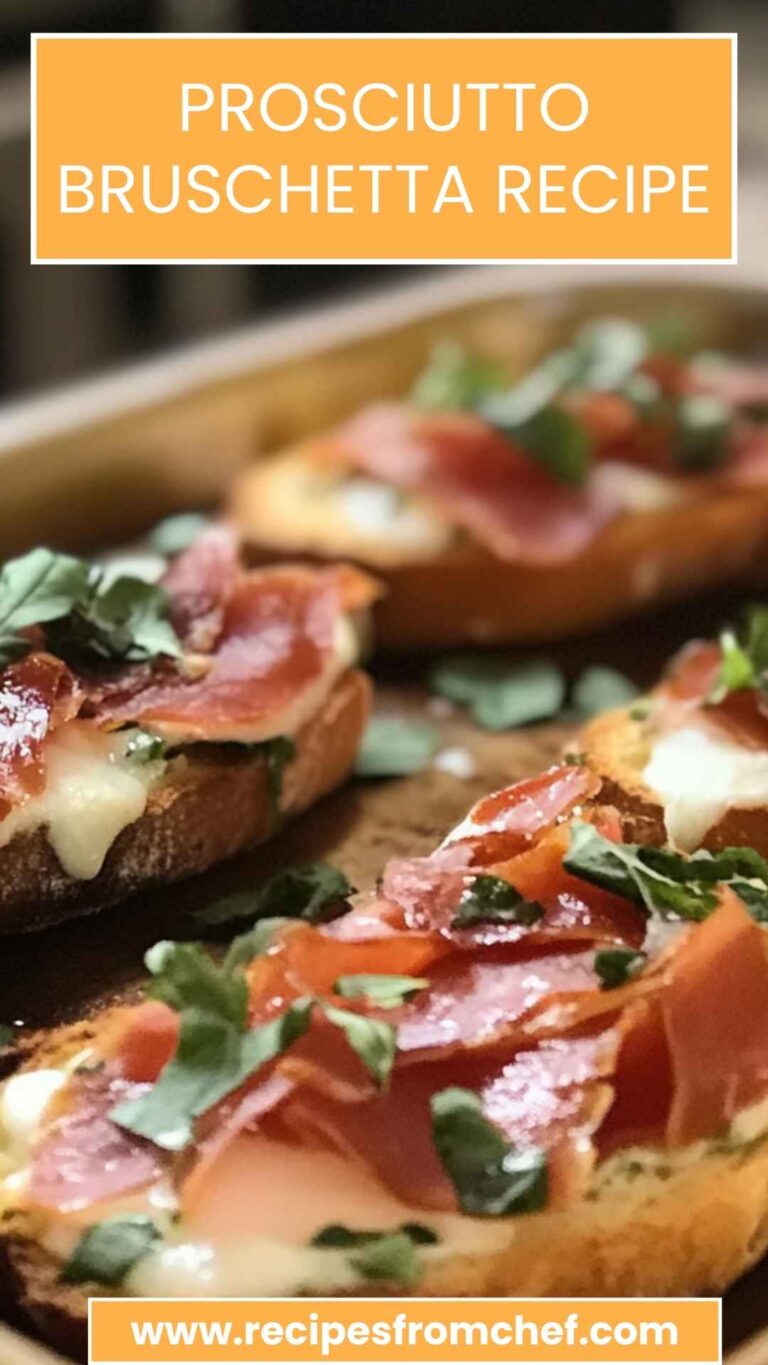 Prosciutto Bruschetta Recipe - Recipes From Chef