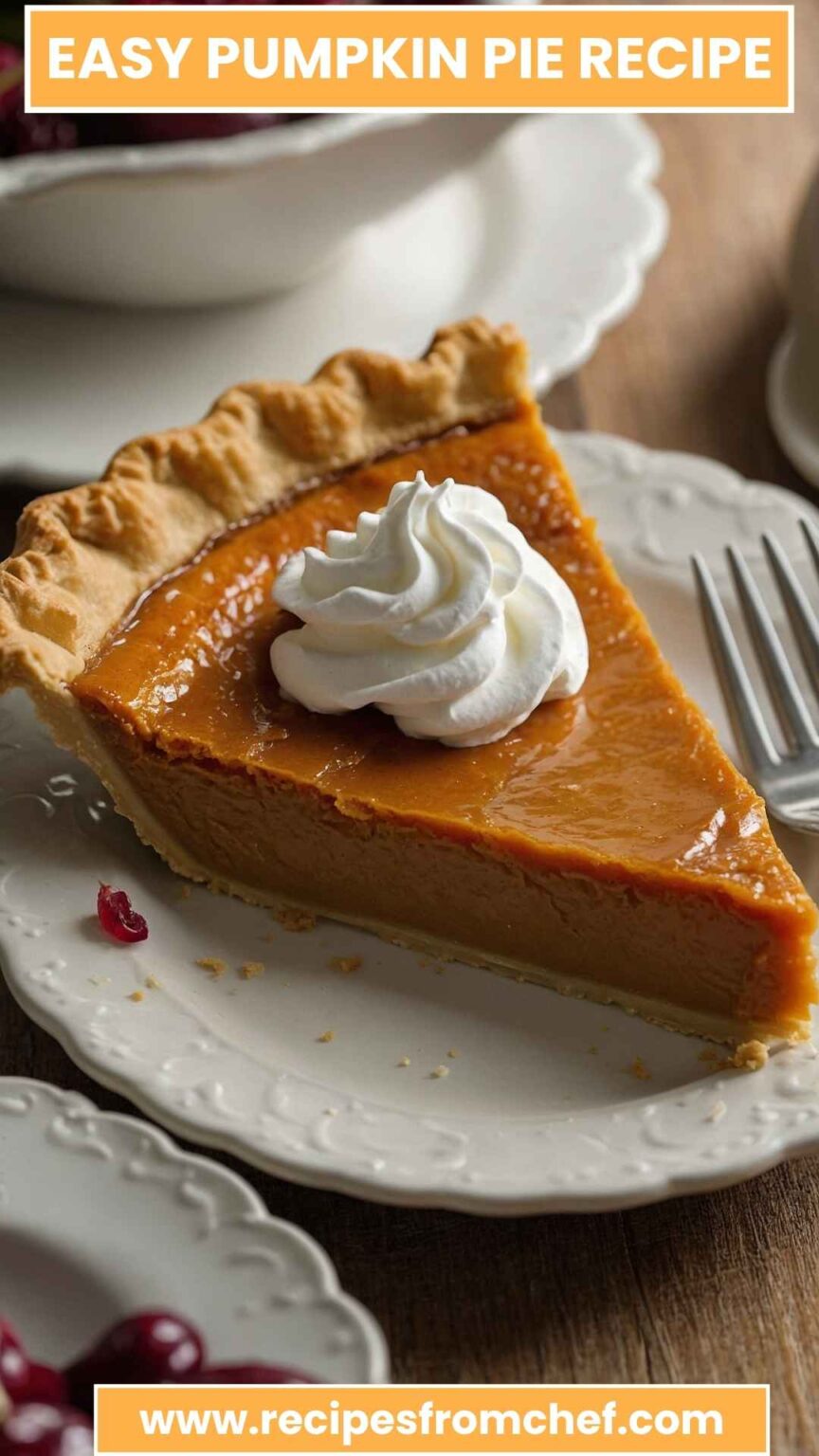 Easy Pumpkin Pie Recipe - Recipes From Chef