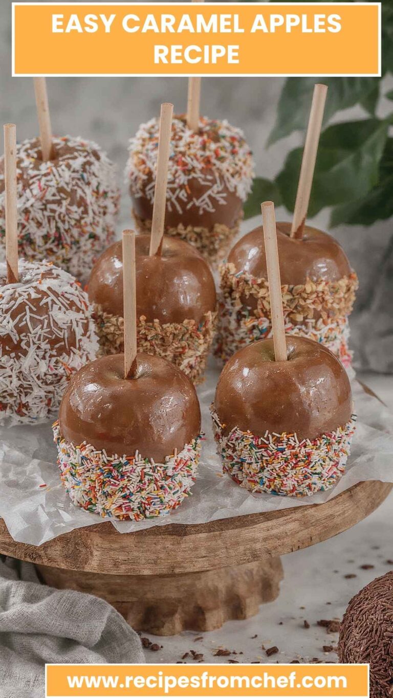 Easy Caramel Apples Recipe - Recipes From Chef